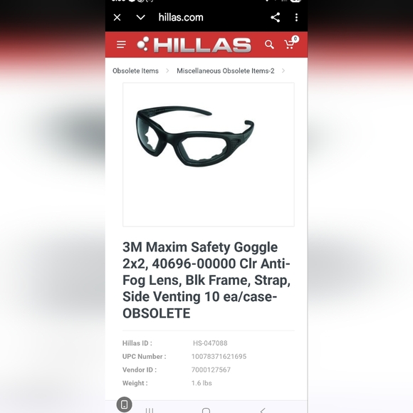 Accessories | 3m Maxim Safety Goggles With Black Frame | Poshmark